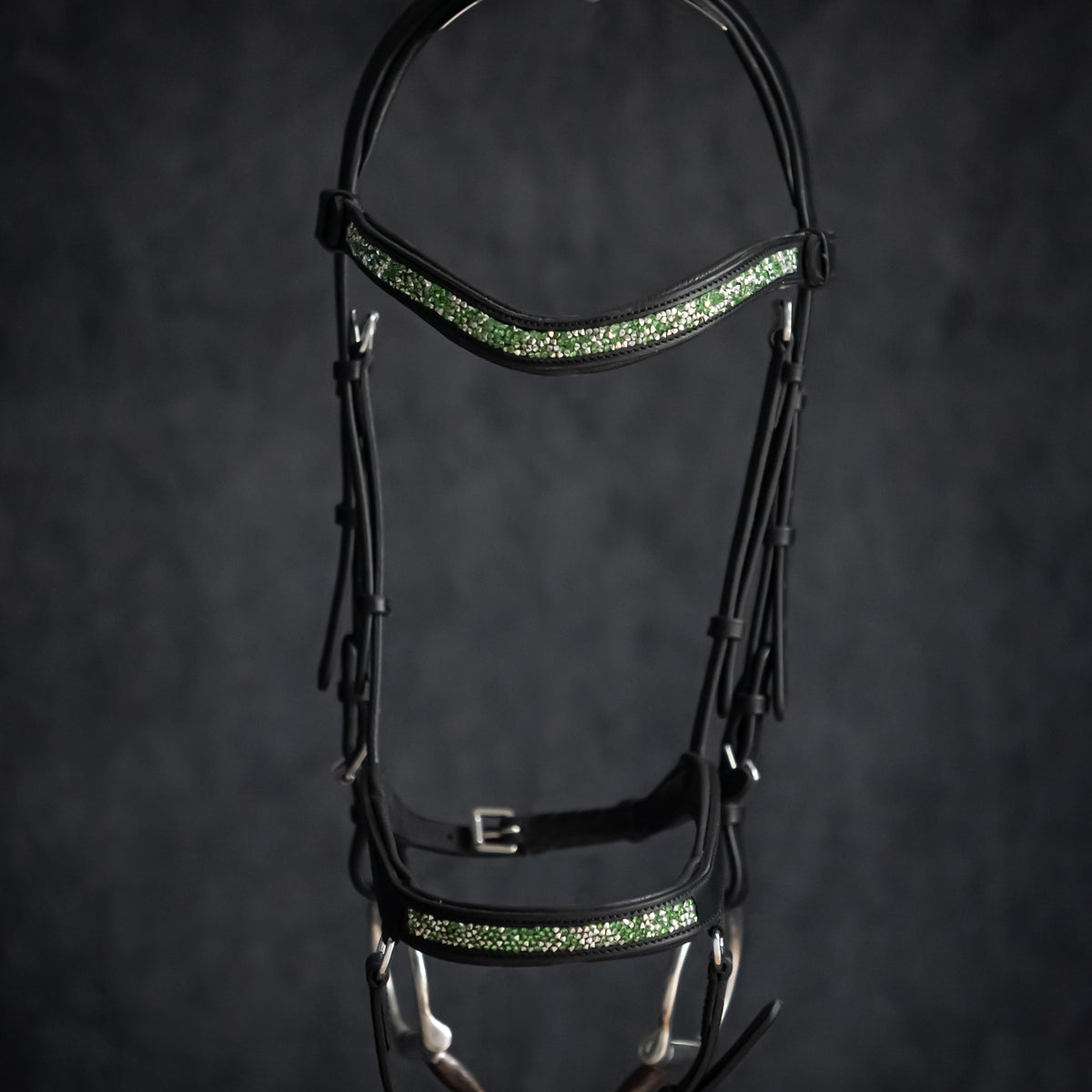 Anatomical Bridle Basic - Green/Grey – CrownHorse